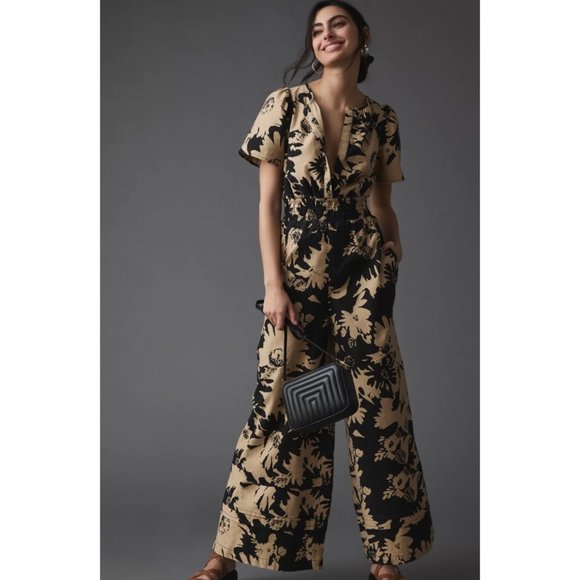 Anthropologie | Pants & Jumpsuits | Anthropologie The Somerset Jumpsuit In Light Sand Size Xs ...